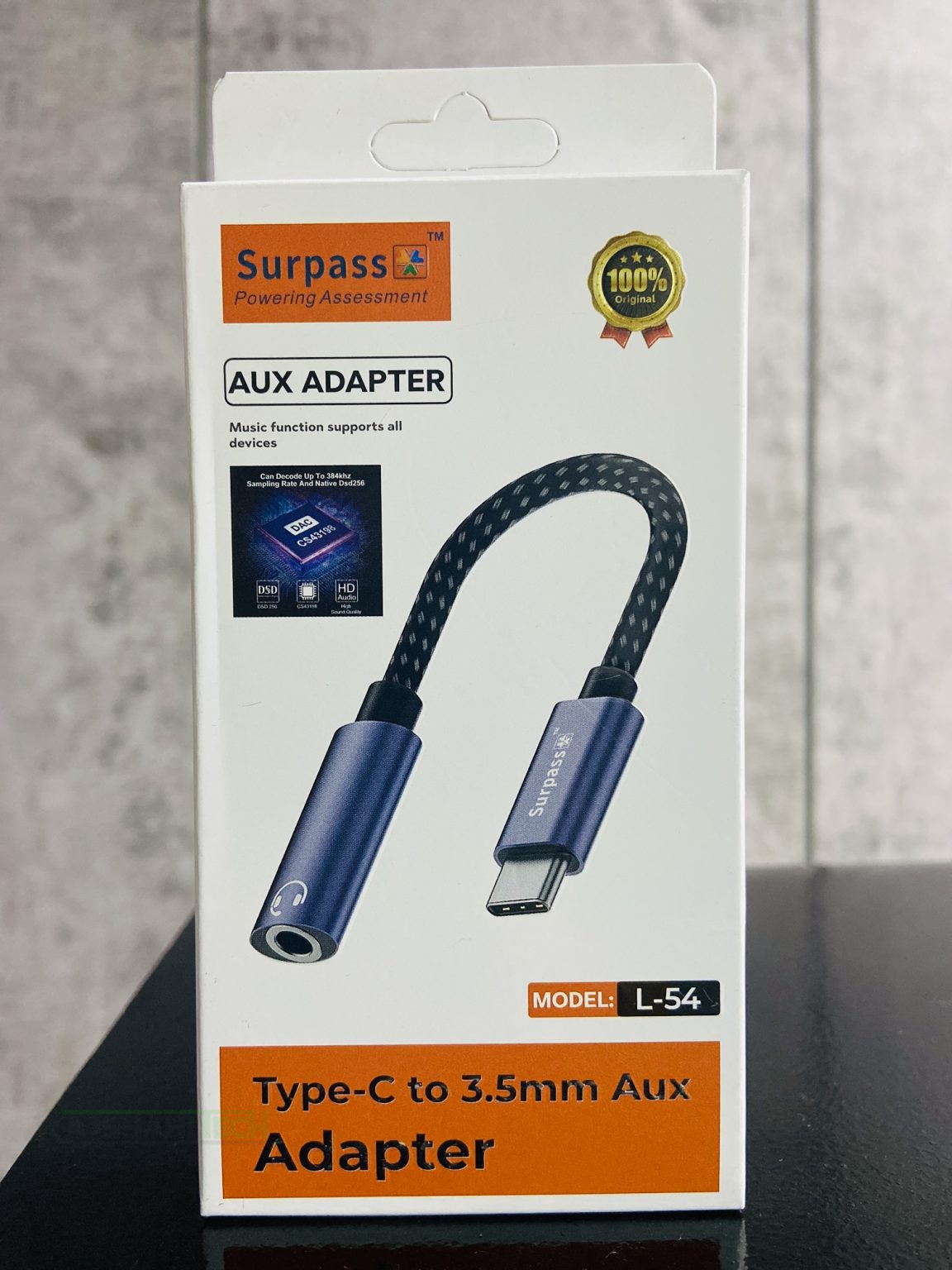 Surpass L-54 Lightning to 3.5mm Aux Adapter – Rajshahi TecH